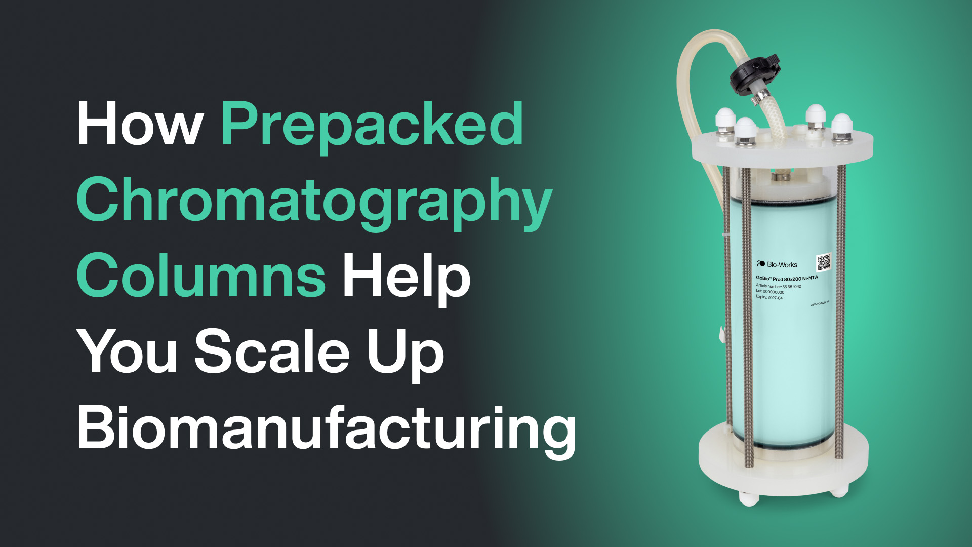 How prepacked chromatography columns help you scale up biomanufacturing ...